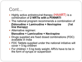 HIV DIAGNOSIS & MANAGEMENT IN CHILDREN | PPT