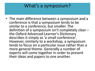 Symposium ppt | PPTX