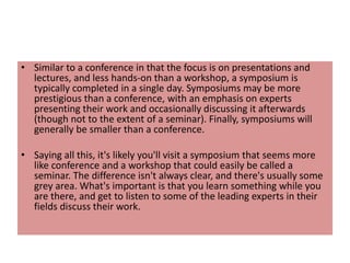 Symposium ppt | PPTX