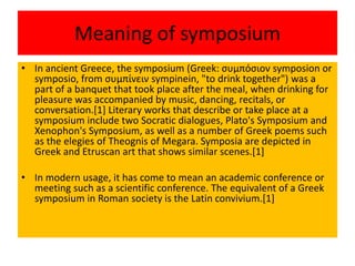 Symposium ppt | PPTX