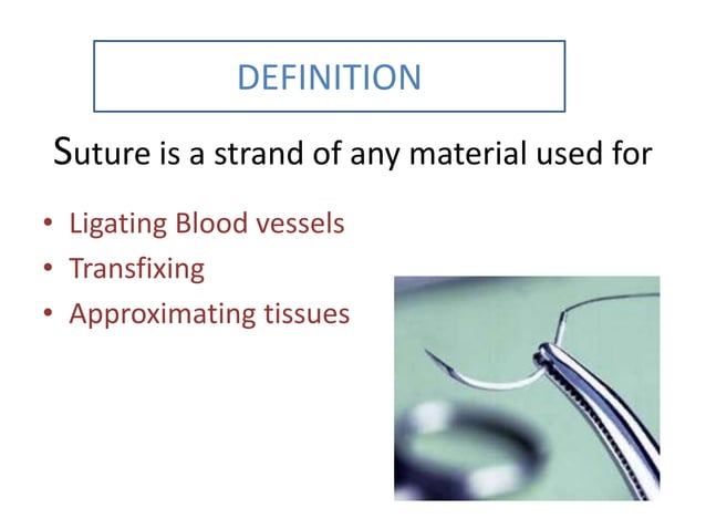 Symposium sutures grafts and meshes amit and vipin | PPT