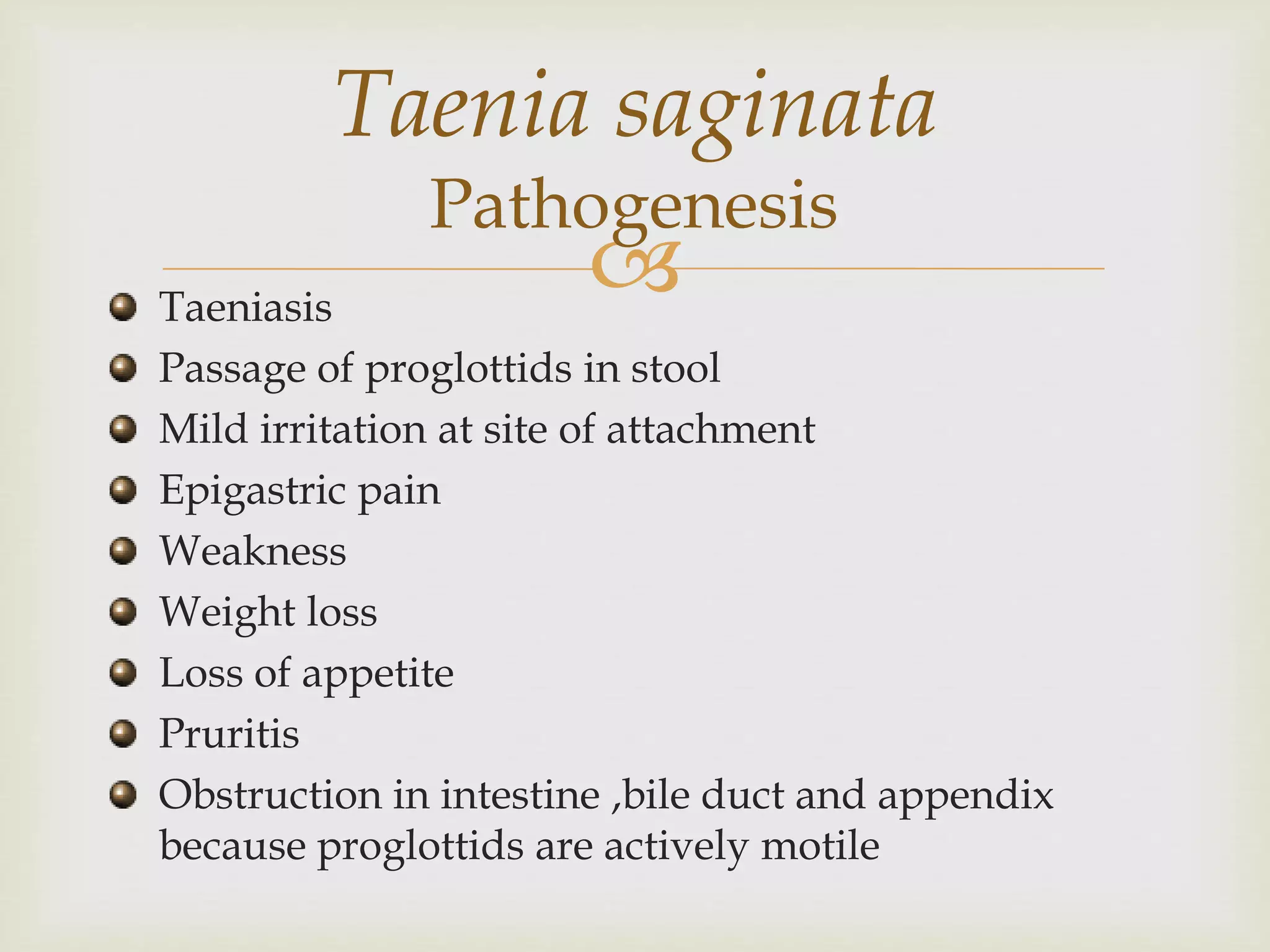 Taenia Solium and Taenia Saginata | PPTX