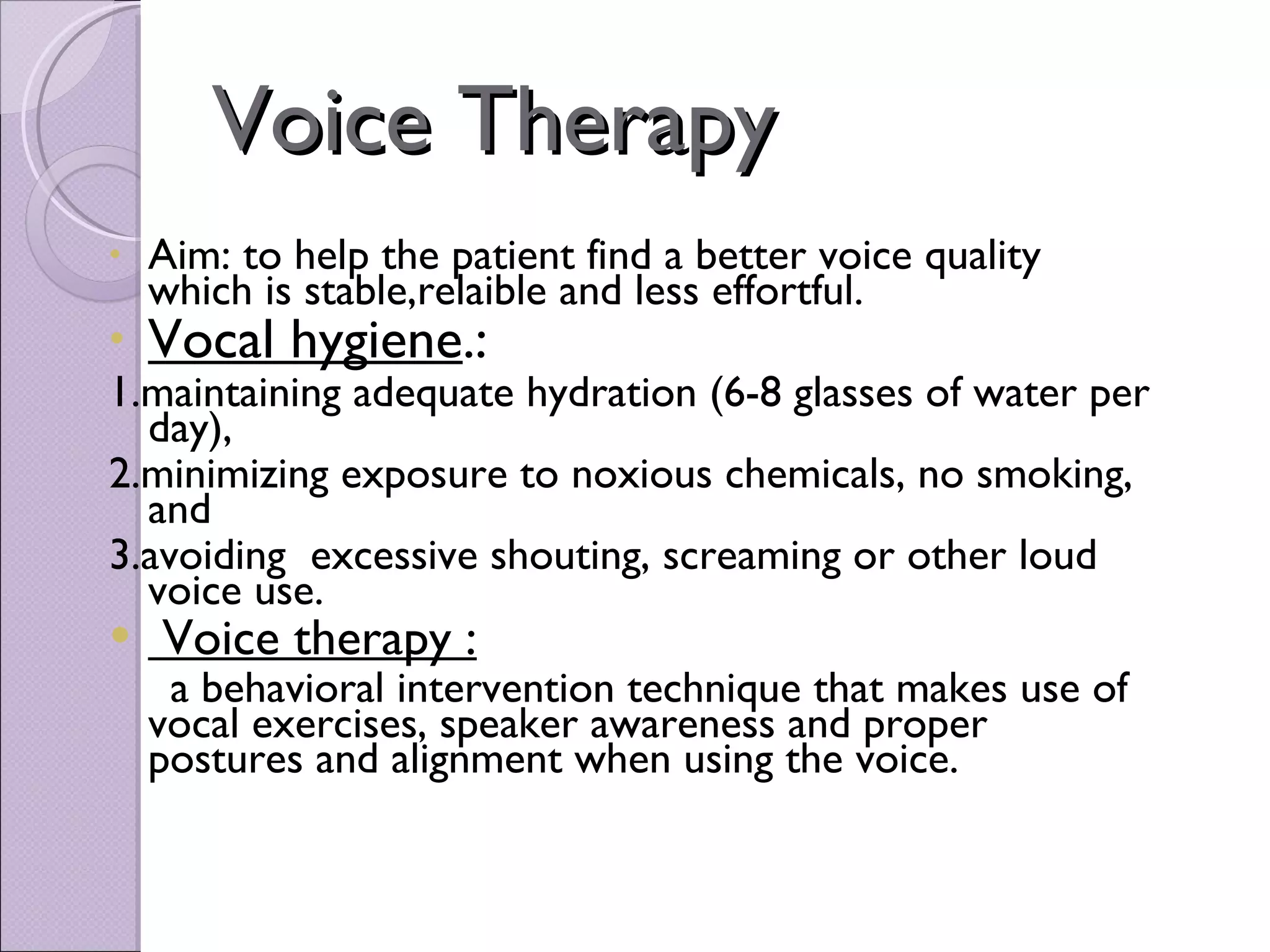 Symposium Vocal Nodules And Polyp | PPT
