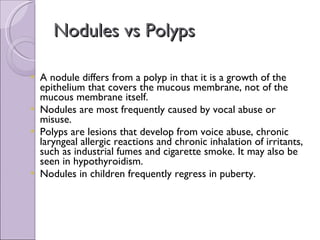 Symposium Vocal Nodules And Polyp | PPT