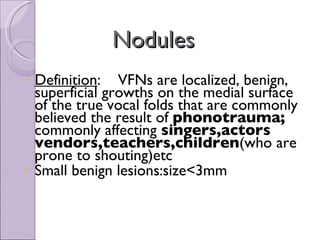 Symposium Vocal Nodules And Polyp | PPT