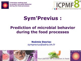 Sym'previus predictive microbiology software | PPSX | Chemistry | Science