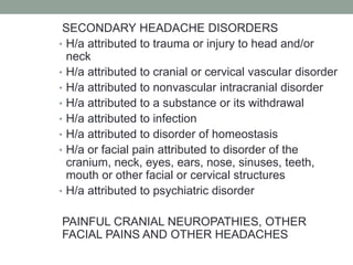 Symptom analysis - HEADACHE | PPT