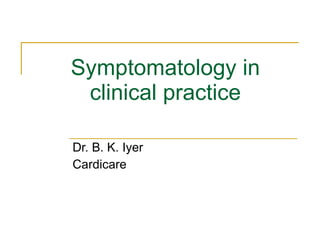 Symptomatology | PPT