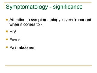 Symptomatology | PPT
