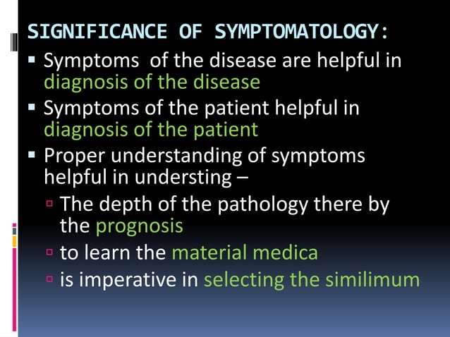 Symptomatology | PPTX | Diseases and Conditions | Medical Health