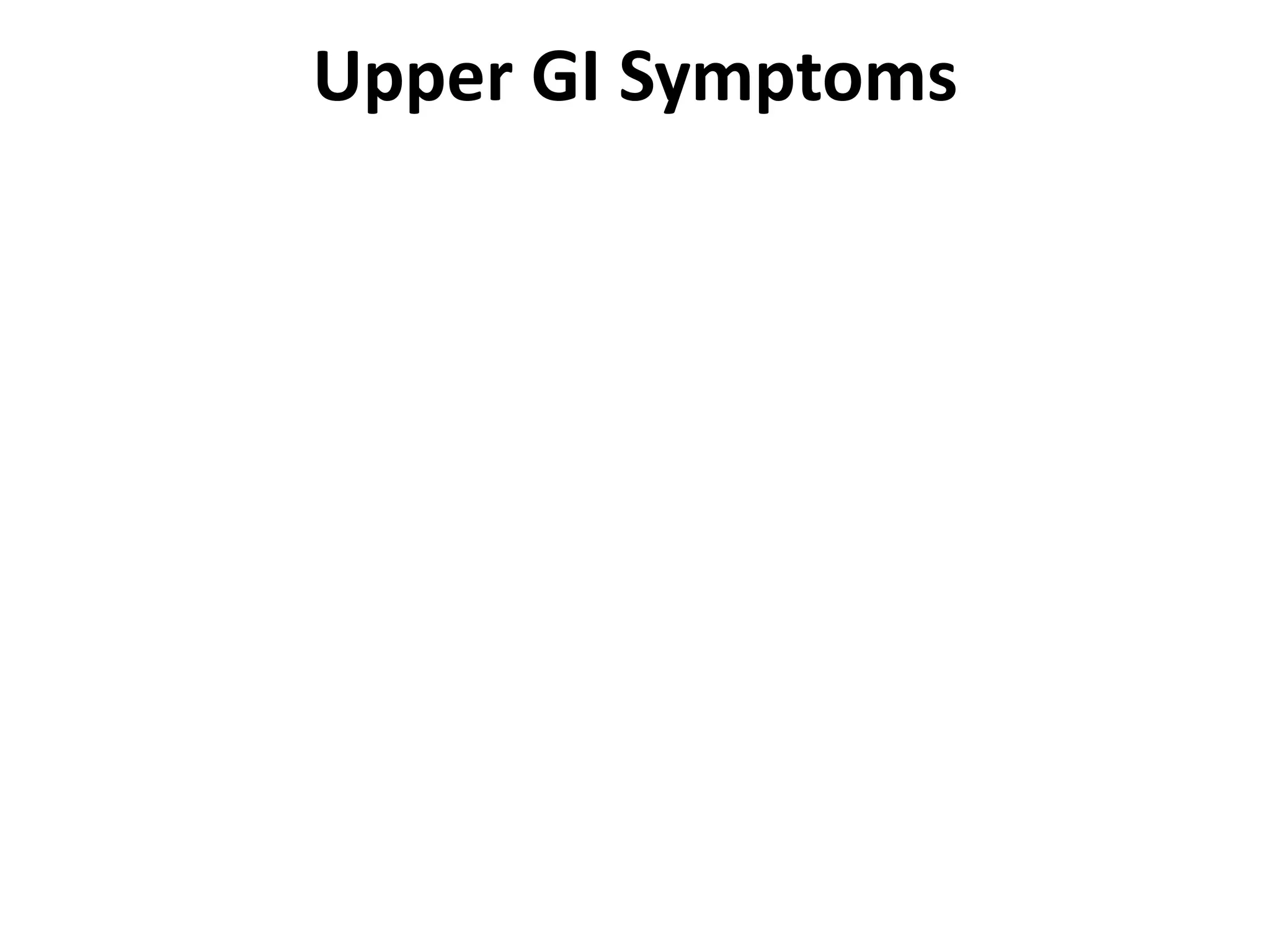 Symptomatology of Gastrointestinal System | PPTX