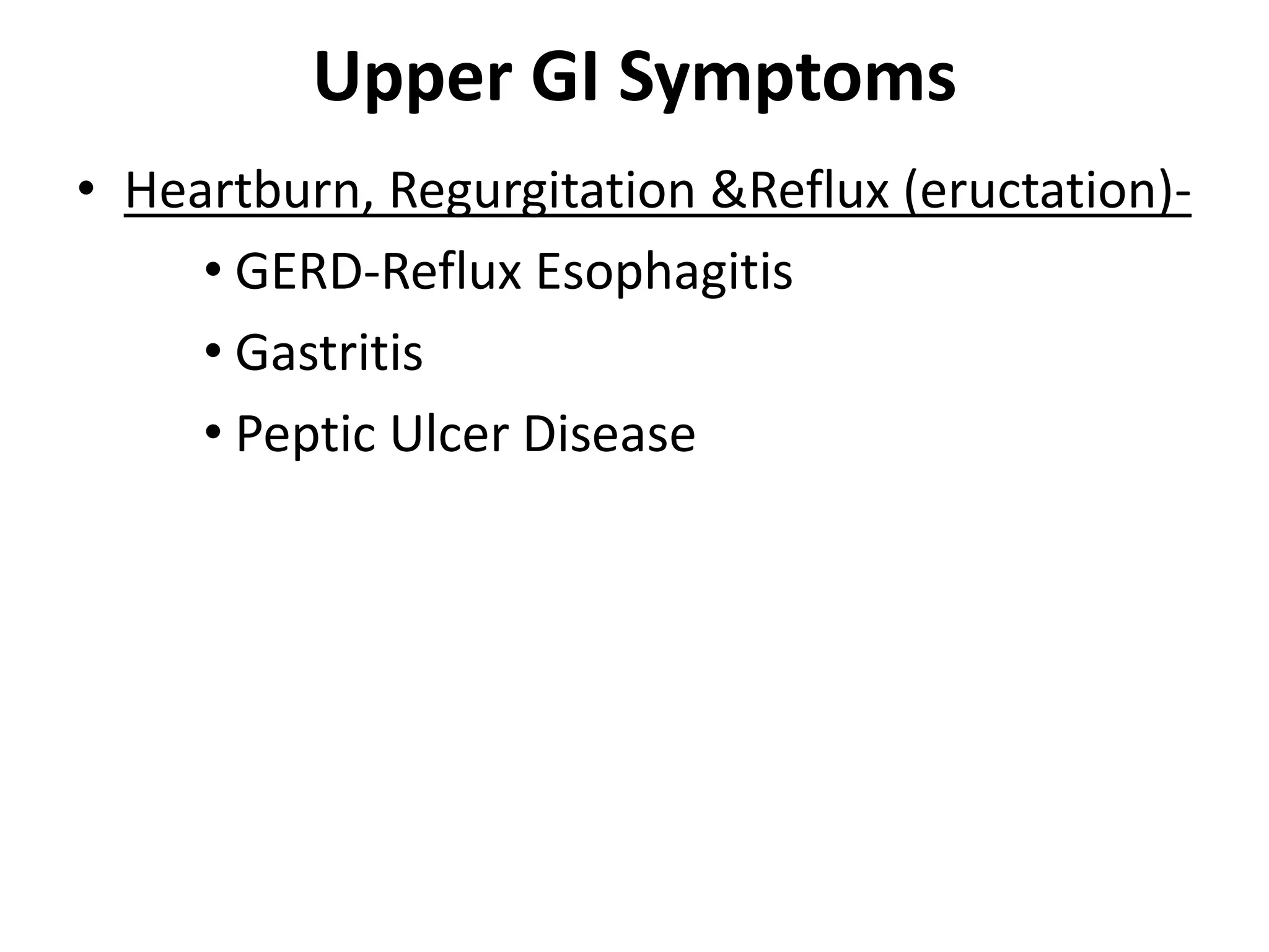 Symptomatology of Gastrointestinal System | PPTX