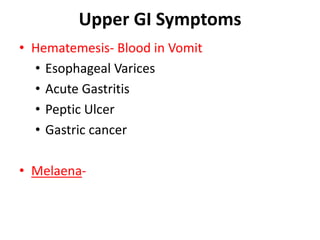 Symptomatology of Gastrointestinal System | PPTX
