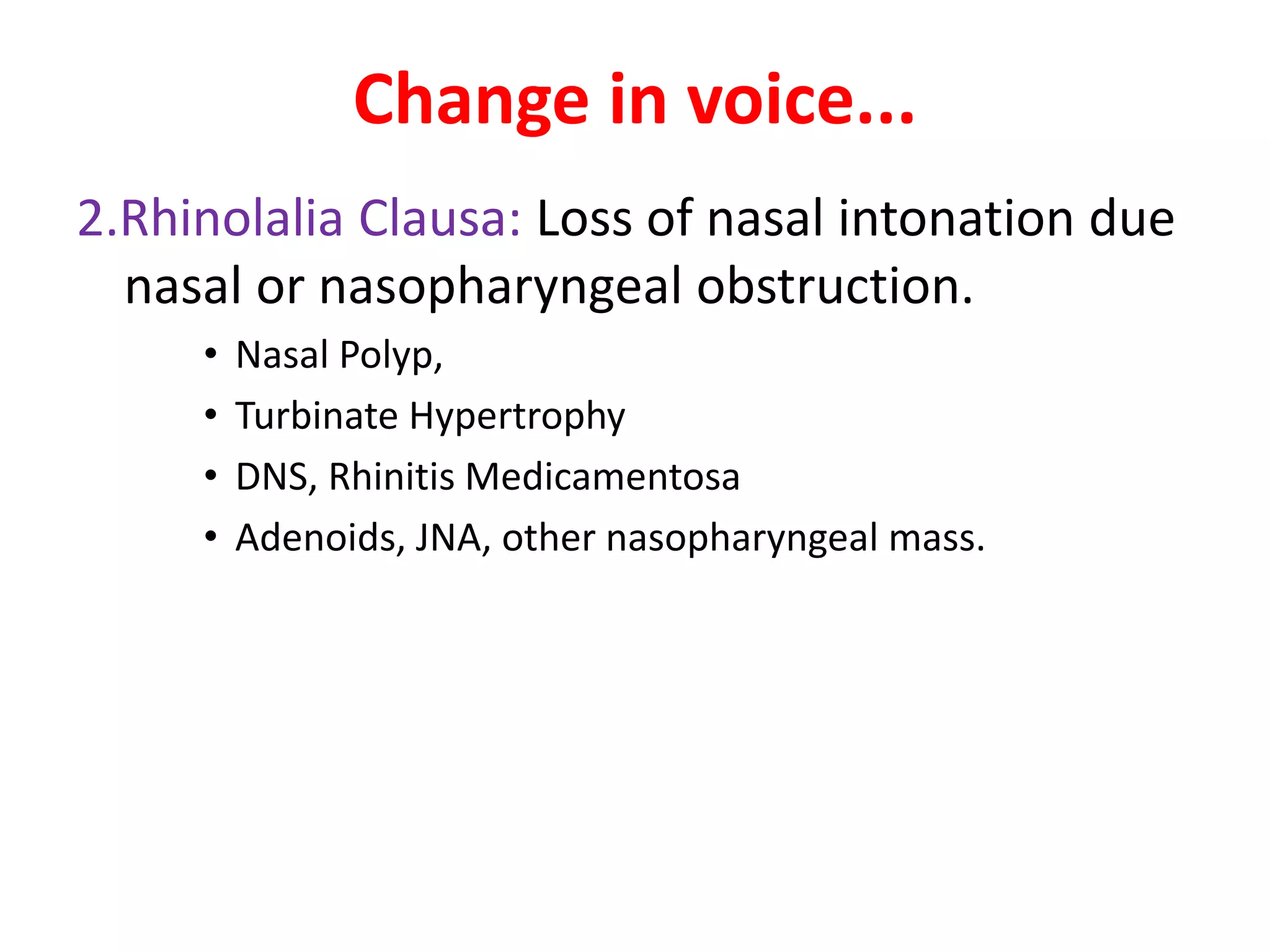 Symptomatology of nasal diseases | PPTX