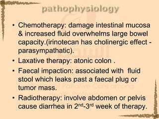 Symptom Management Diarrhea 2 | PPT