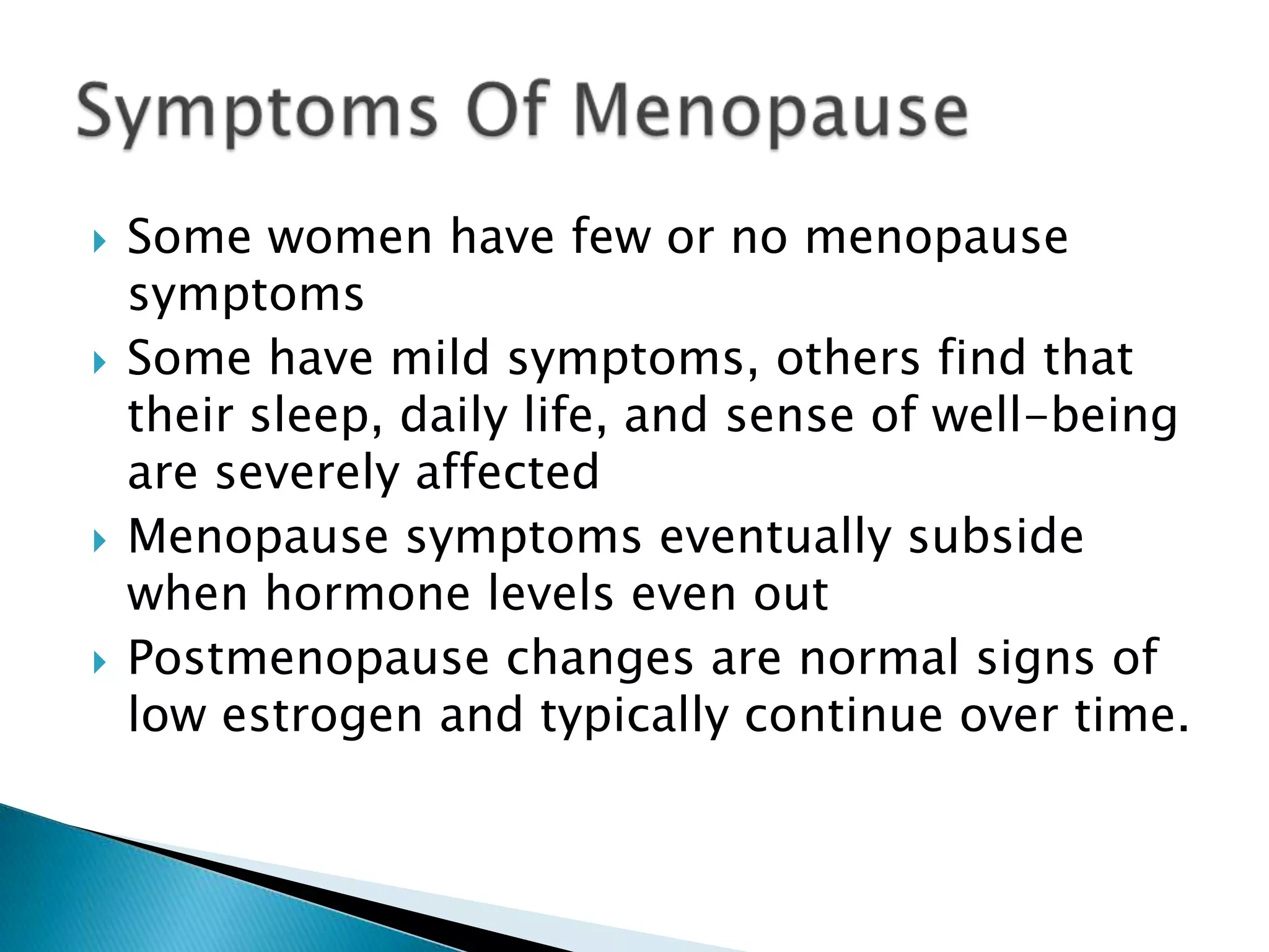 Symptoms Of Menopause | PPTX