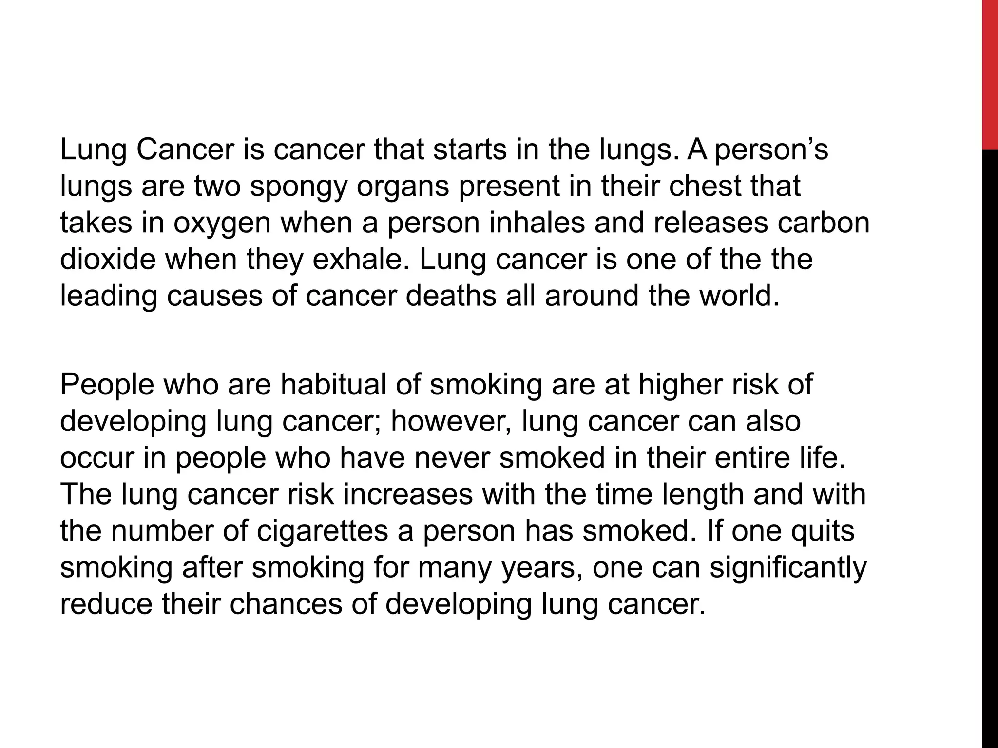 Symptoms And Early Warning Signs Of Lung Cancer | PPTX | Lung and ...