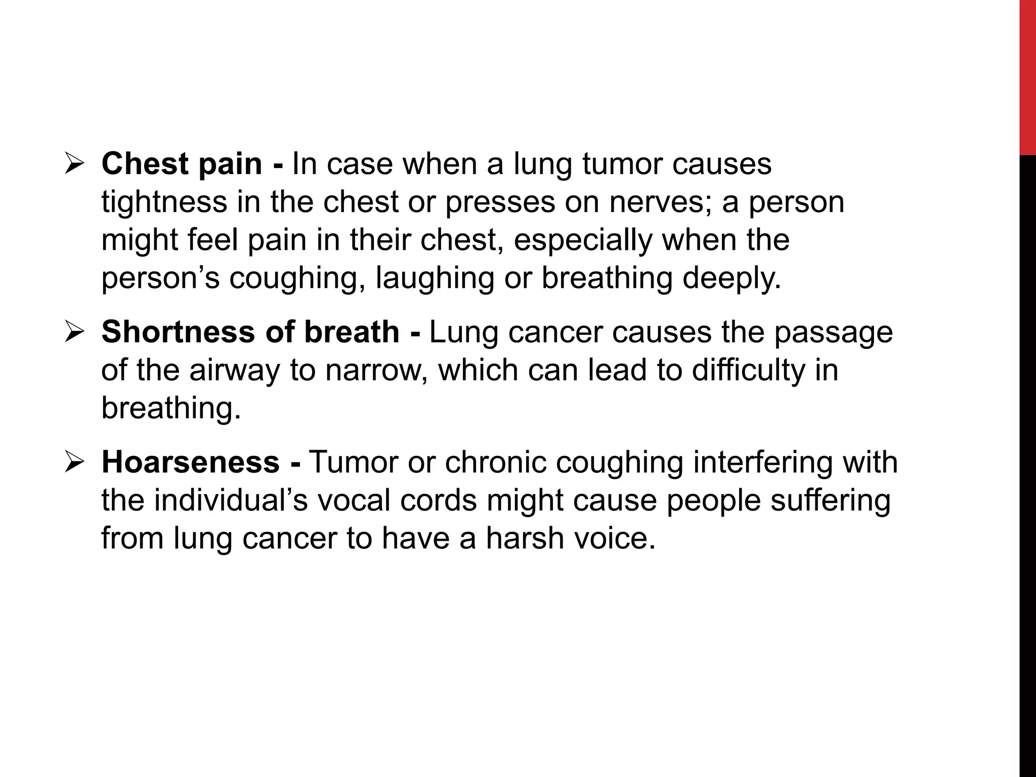 Symptoms And Early Warning Signs Of Lung Cancer | PPTX | Lung and ...