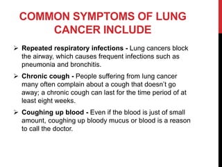 Symptoms And Early Warning Signs Of Lung Cancer | PPTX