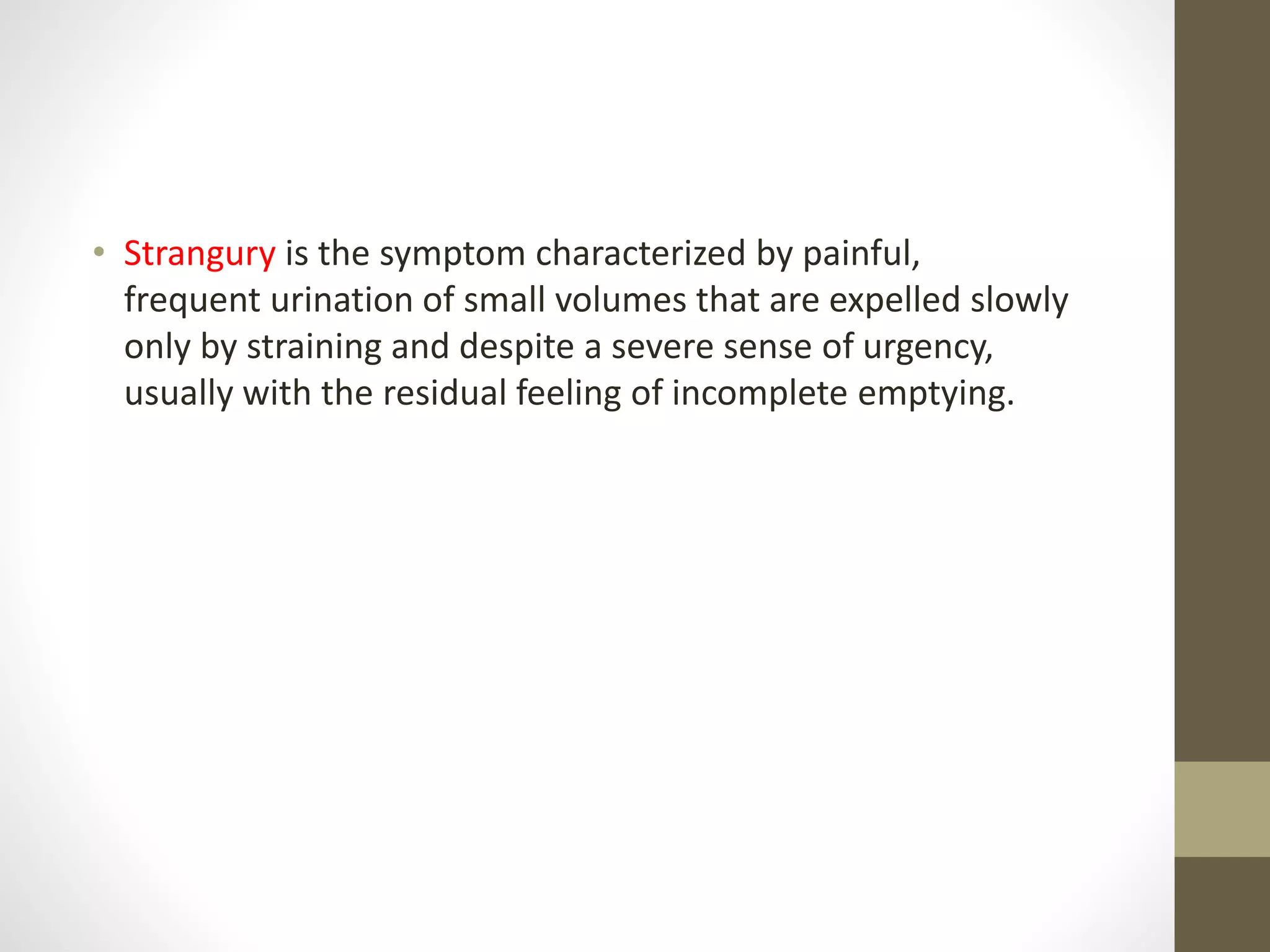Symptoms and signs involving the genitourinary system | PPTX
