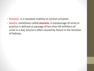 Symptoms and signs involving the genitourinary system | PPTX