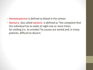 Symptoms and signs involving the genitourinary system | PPTX