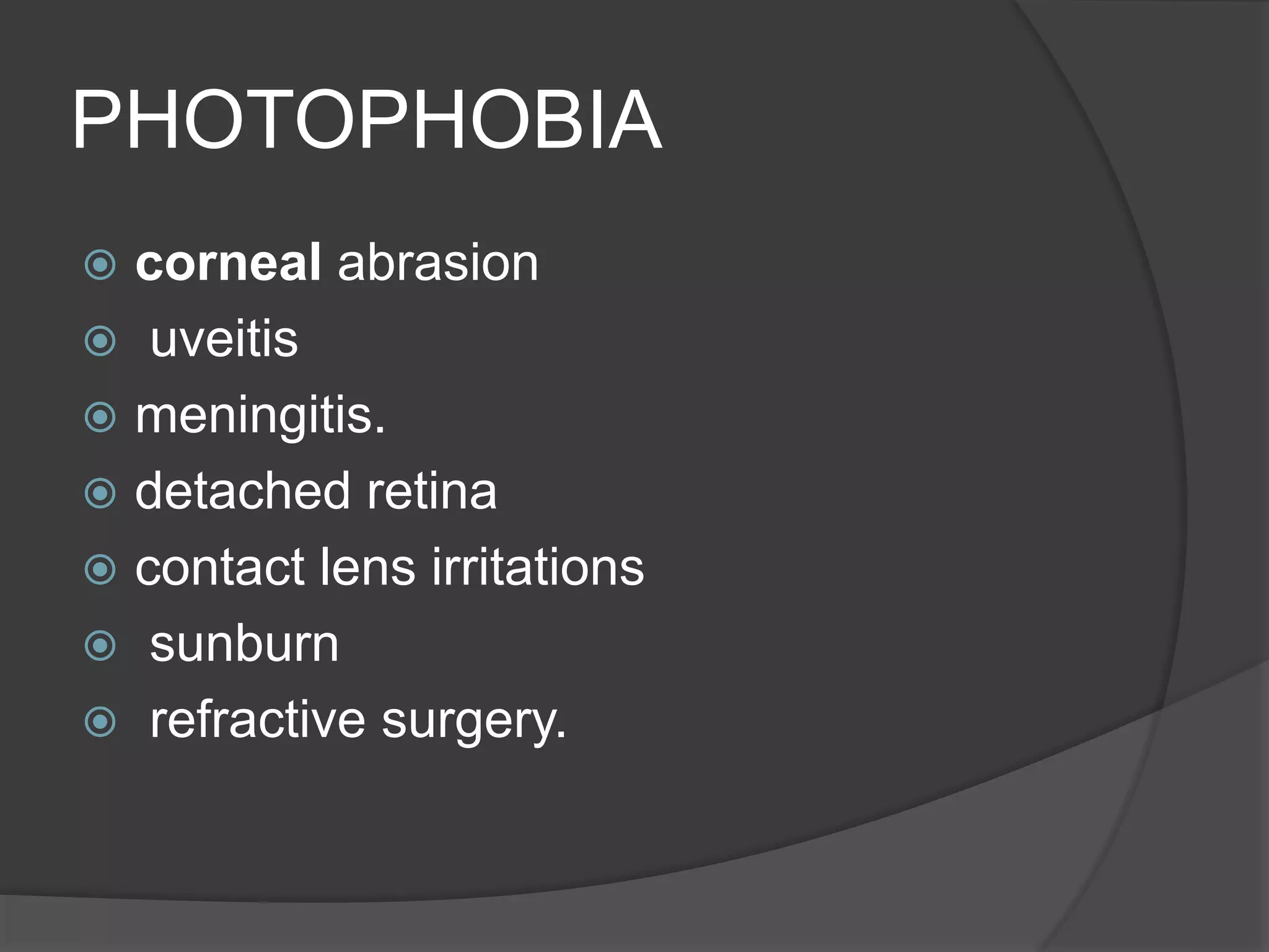 Symptoms in ophthalmology | PPTX