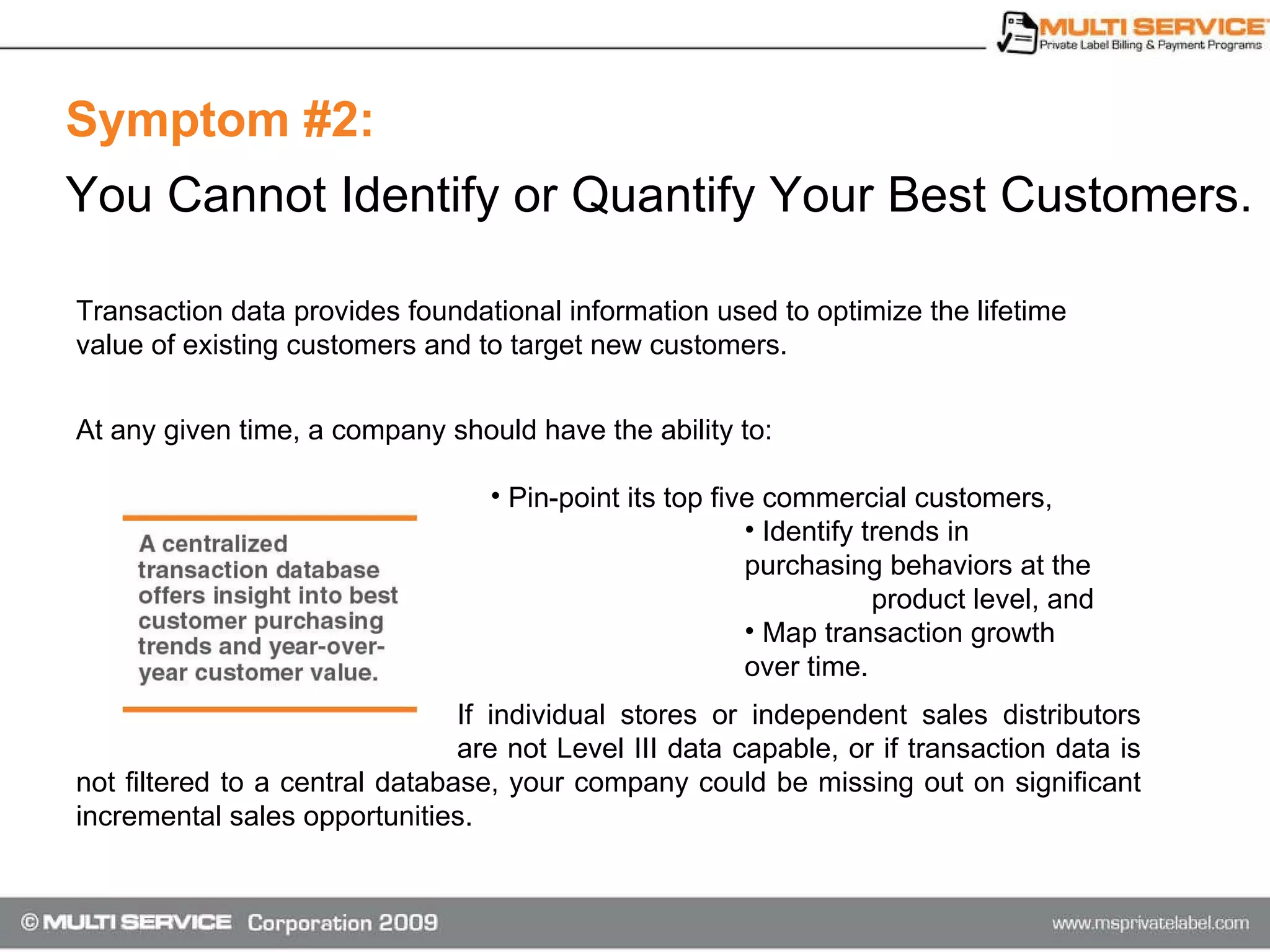 Symptoms of a Billing And Payment Problem | PPT