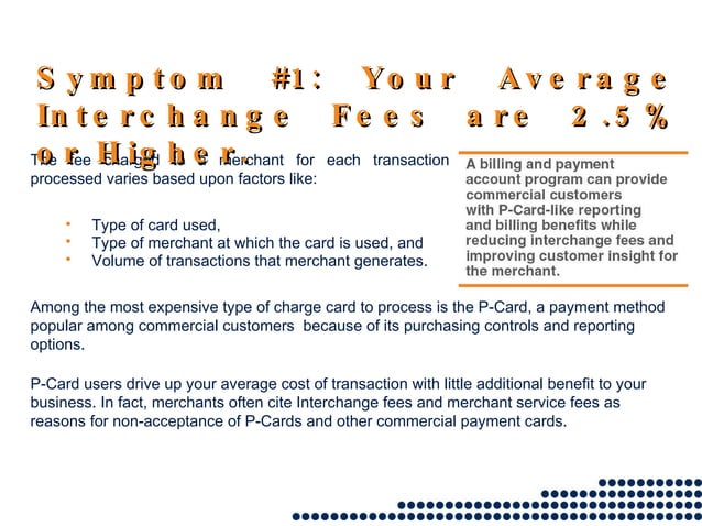 Symptoms of a Billing and Payment Problem | PPT
