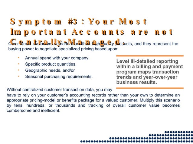 Symptoms of a Billing and Payment Problem | PPT