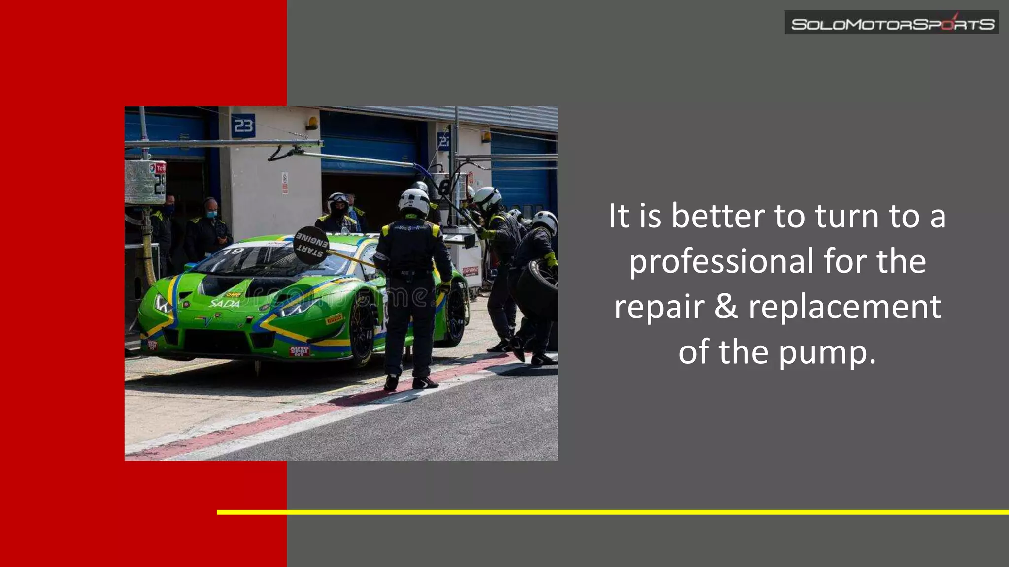 Symptoms Of A Defective Lamborghini Water Pump | PPT