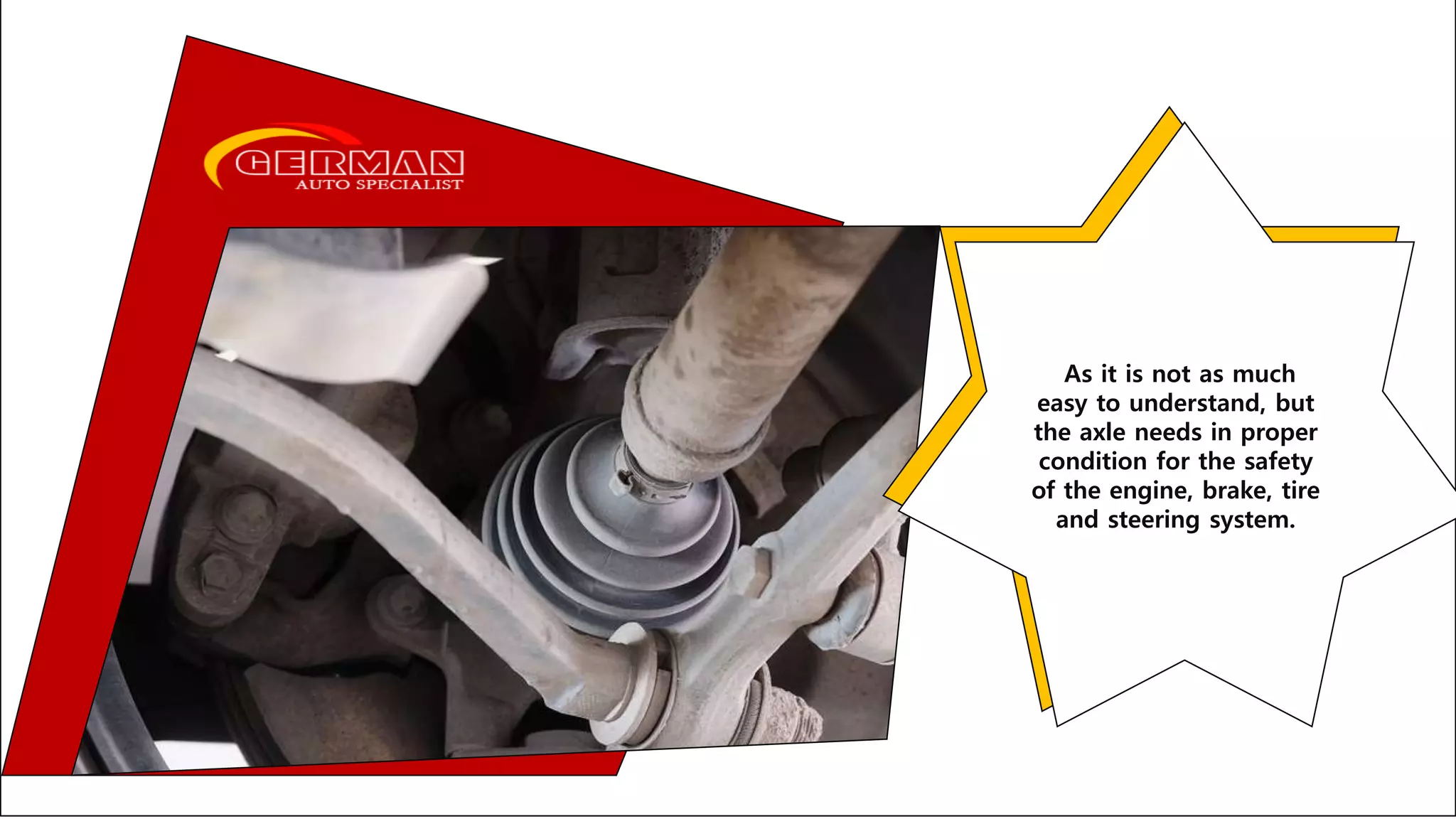 Symptoms of Damaged Drive Axle in your Car | PPTX | Auto Repair ...