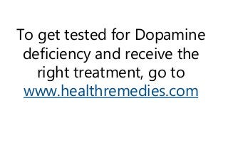 Symptoms of Dopamine Deficiency | PPT