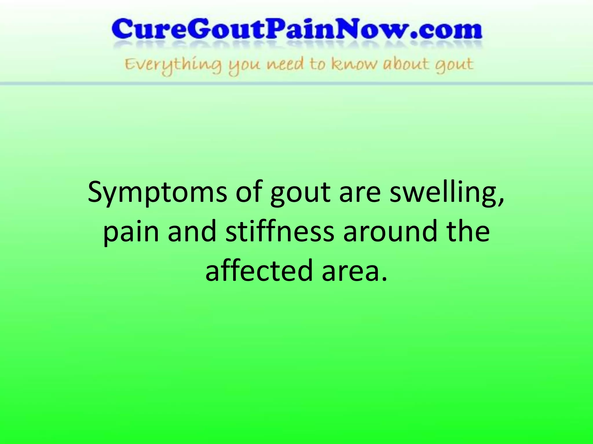 Symptoms Of Gout | PDF | Bone and Joint Conditions | Diseases and ...