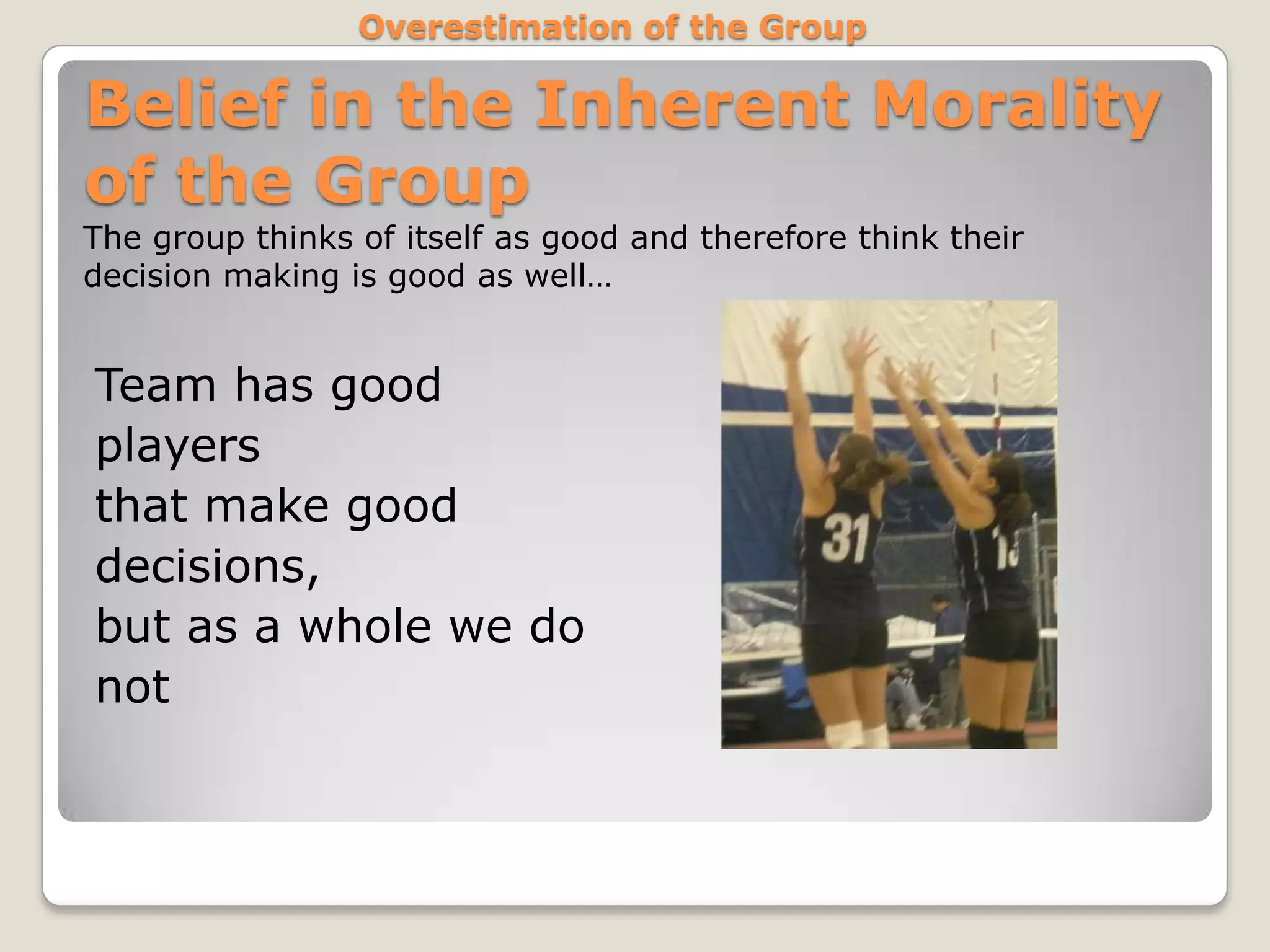 Symptoms of groupthink | PPT