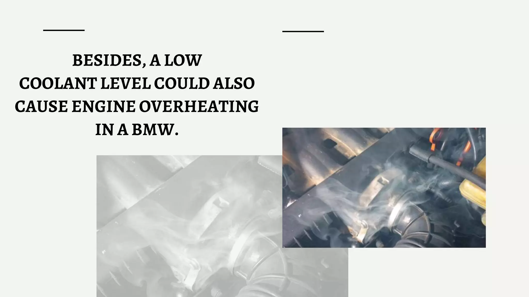 Symptoms of Low Coolant Level in a BMW | PPTX | Auto Repair | Automotive