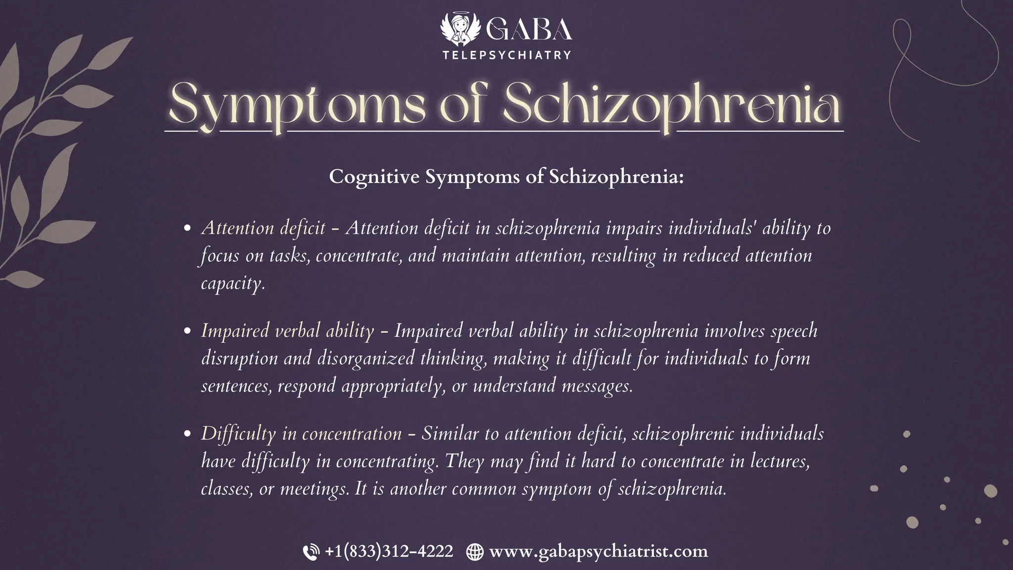 Symptoms of Schizophrenia - Understanding and Treatment | PDF