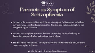 Symptoms of Schizophrenia - Understanding and Treatment | PDF