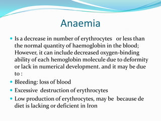 Symptoms, signs and blood | PPTX