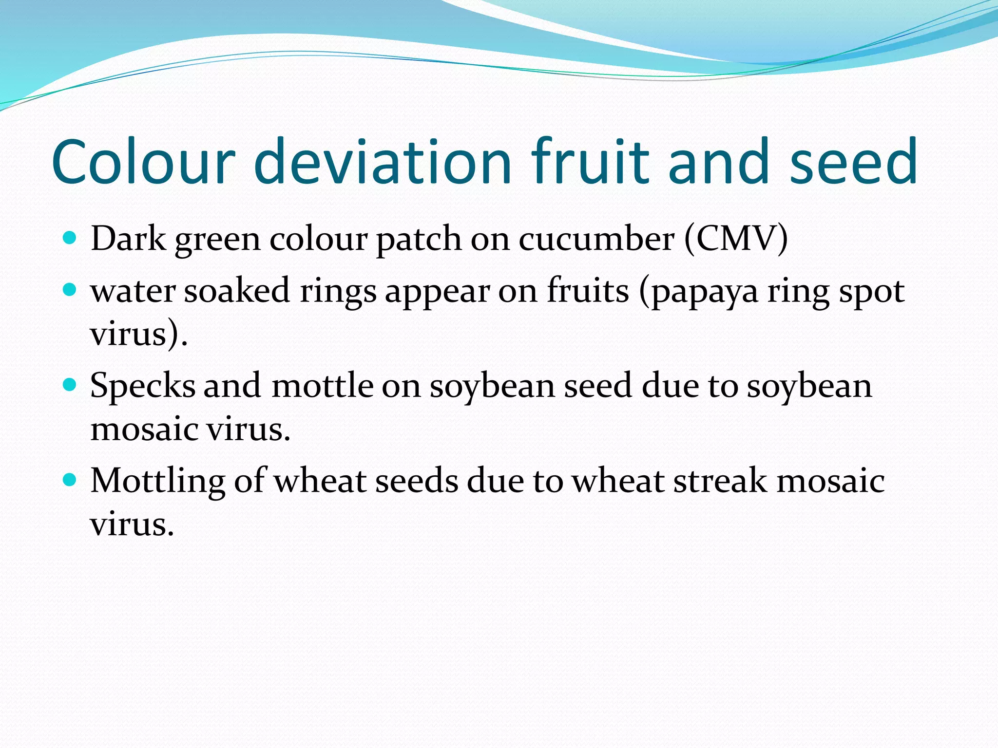 Symptoms of plant viruses | PPTX