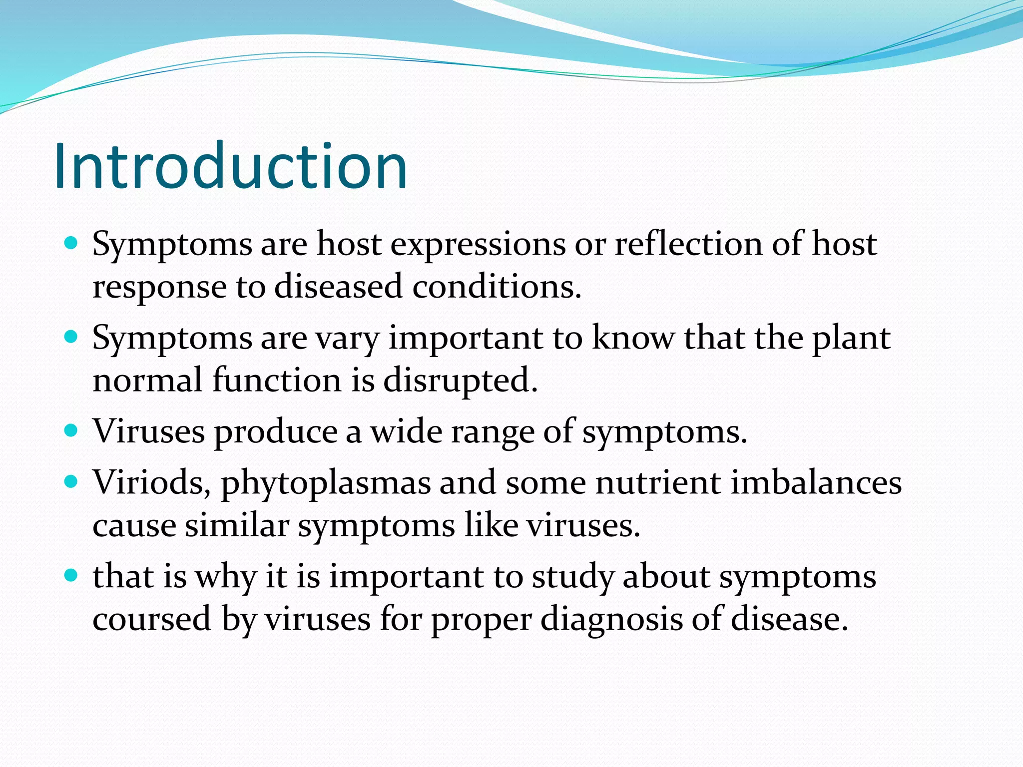 Symptoms of plant viruses | PPTX