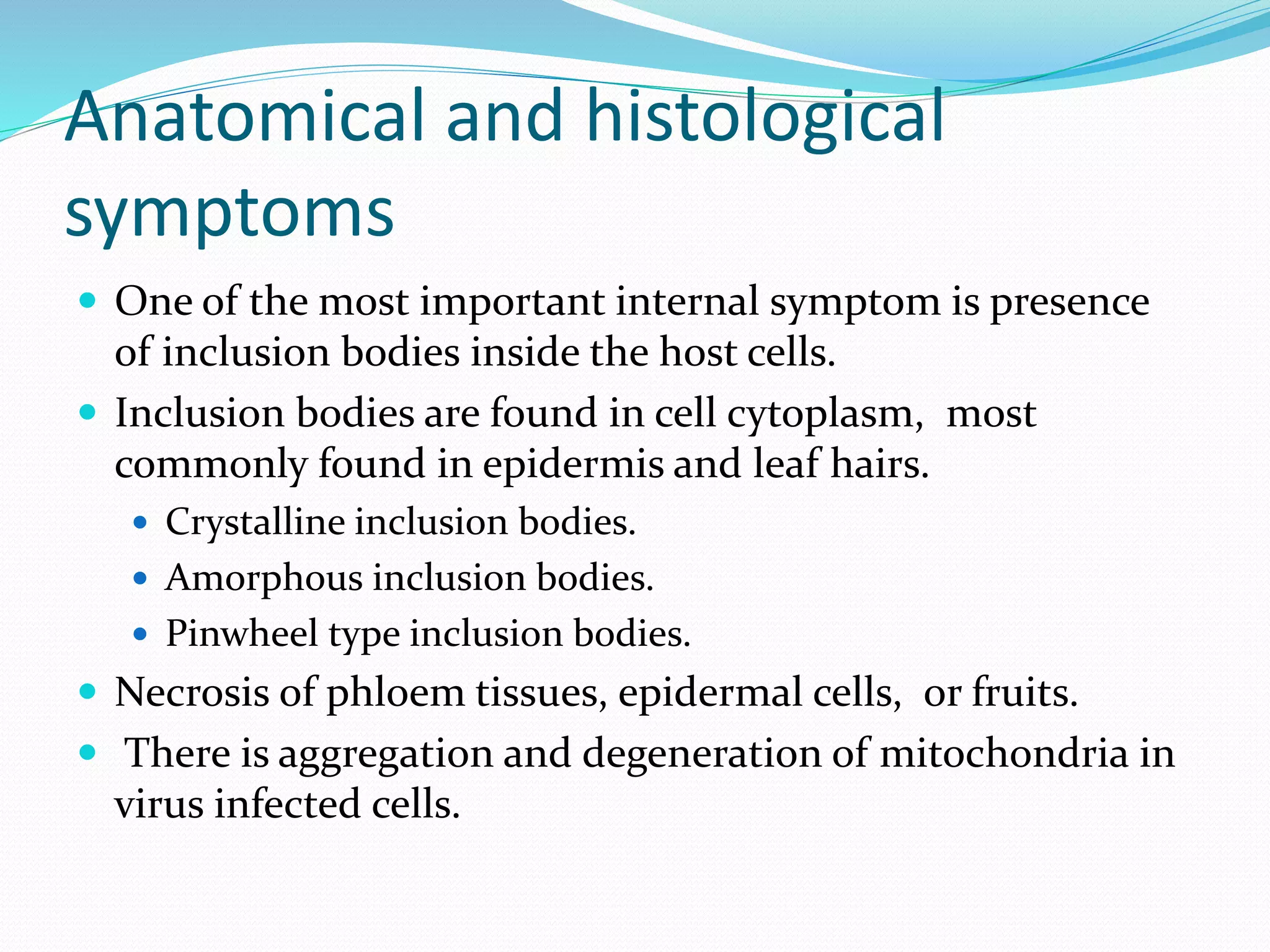 Symptoms of plant viruses | PPTX