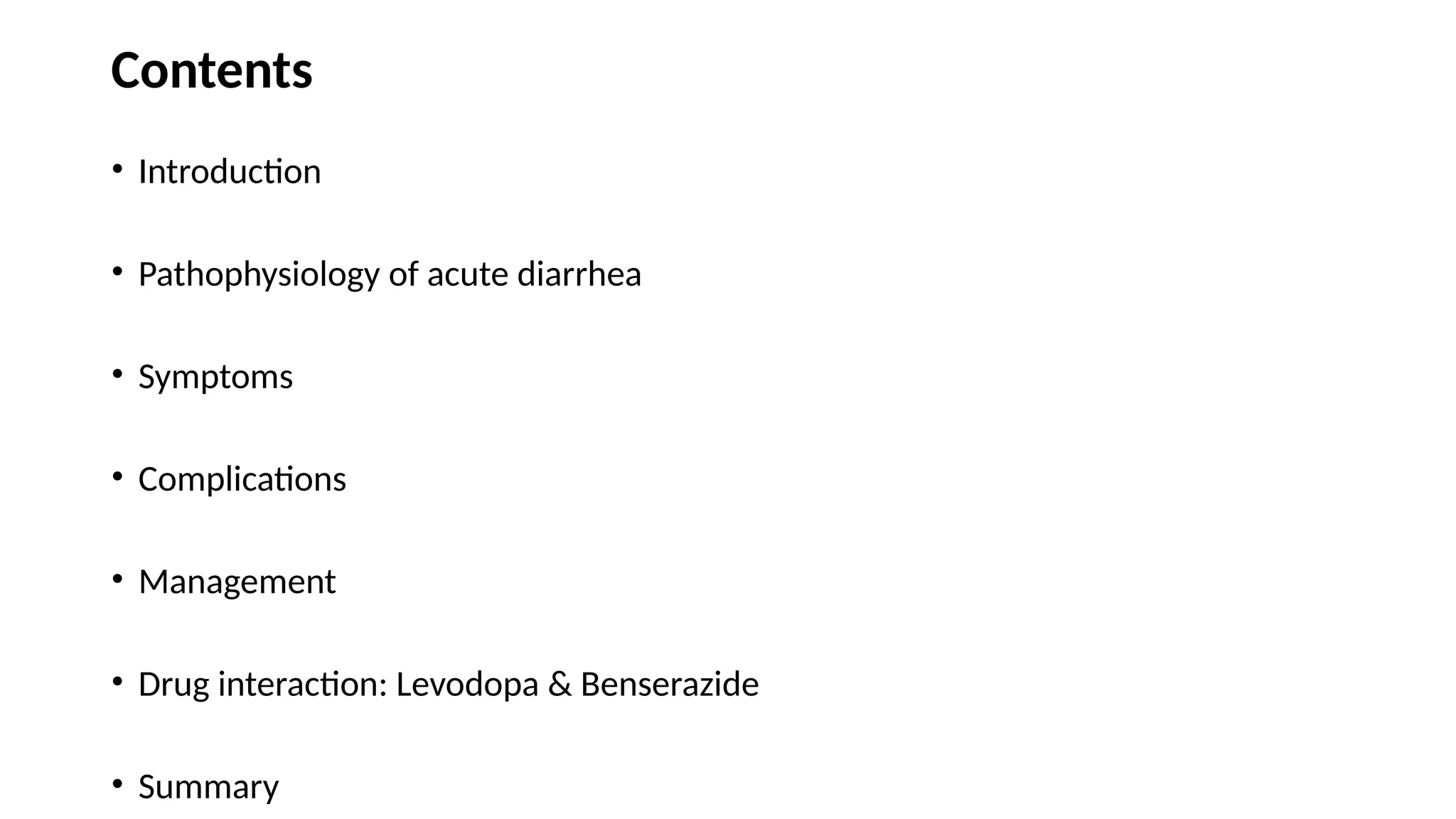SYMPTOMS & TREATMENT OF ACUTE DIARRHOEA.pptx
