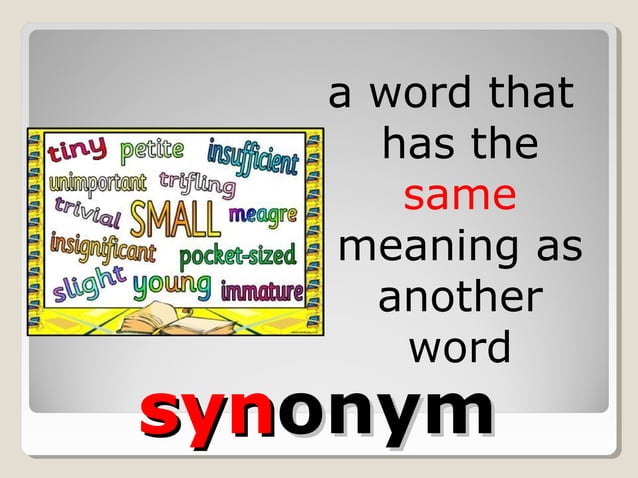 Sym syn vocabulary_words | PPT