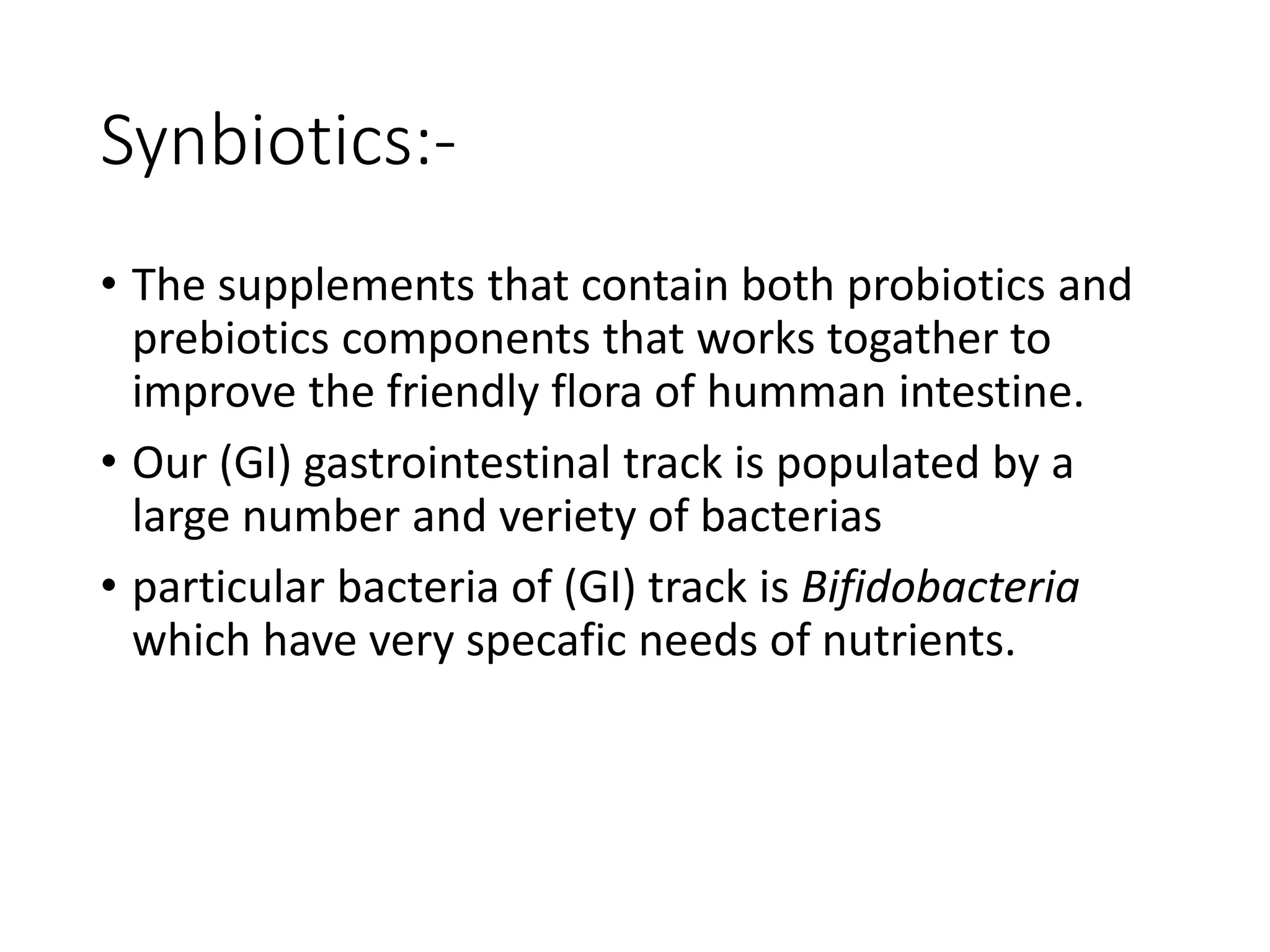 synbiotics babar khan university of swat | PPTX