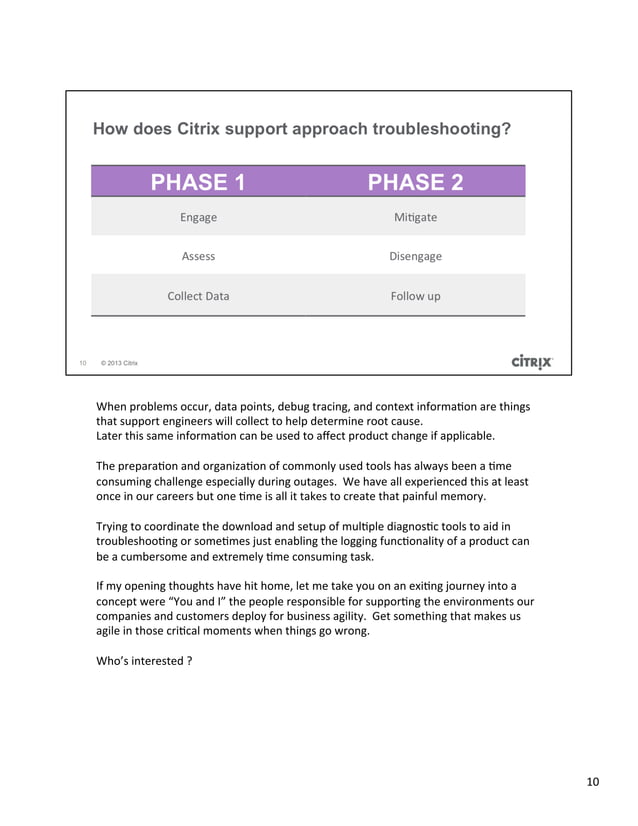 Introducing the Citrix Diagnostics Toolkit | PDF