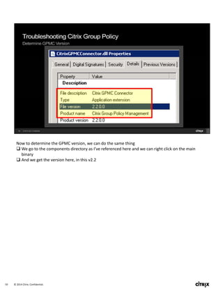 SYN406: Citrix Group Policy architecture and troubleshooting for XenApp ...