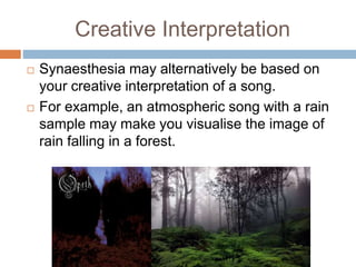 A2 Media Key Concepts - Synaesthesia | PPTX