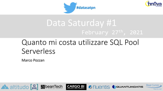 Quanto mi costa SQL Pool Serverless Synapse | PPT