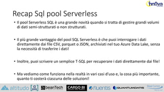 Quanto mi costa SQL Pool Serverless Synapse | PDF